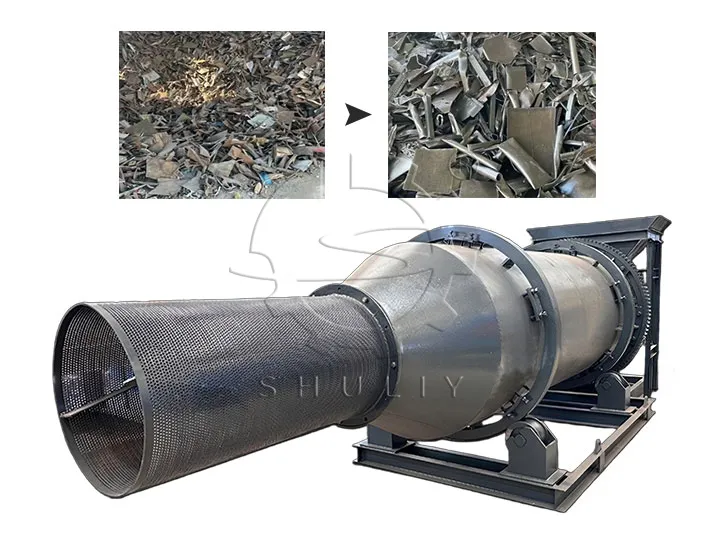 Rotary Drum Polishing Machine For Metal Recycling